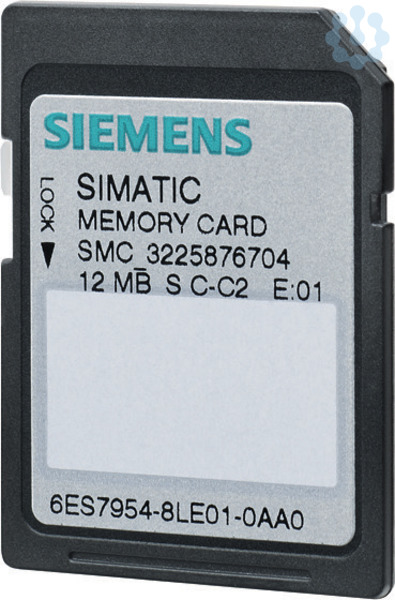 SIMATIC S7, MemoryCard für S7-1x00 CPU/SINAMICS, 3,3V Flash, 4MByte ...